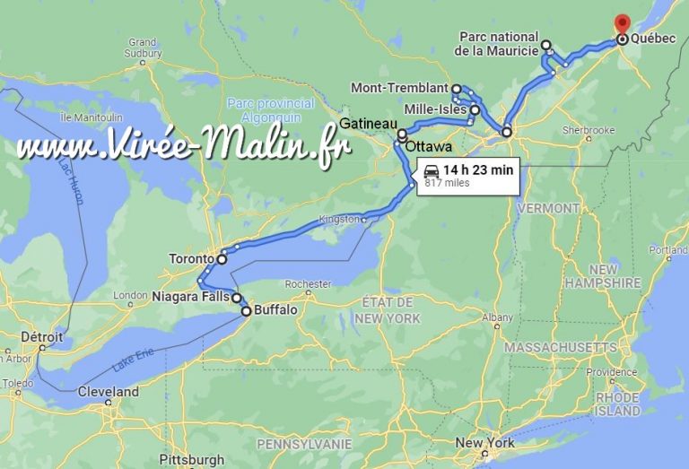5 itinéraires pour visiter le Québec en 2 semaines! Virée-Malin.fr
