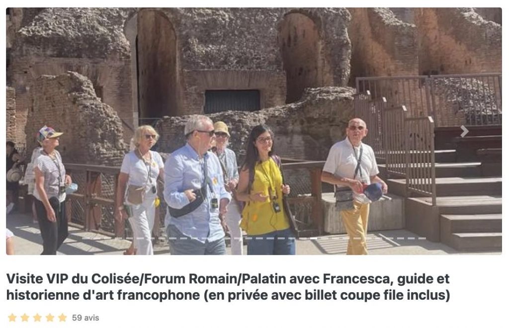 Visite guidée francophone du Colisée, Forum, Palatin - Virée-Malin.fr