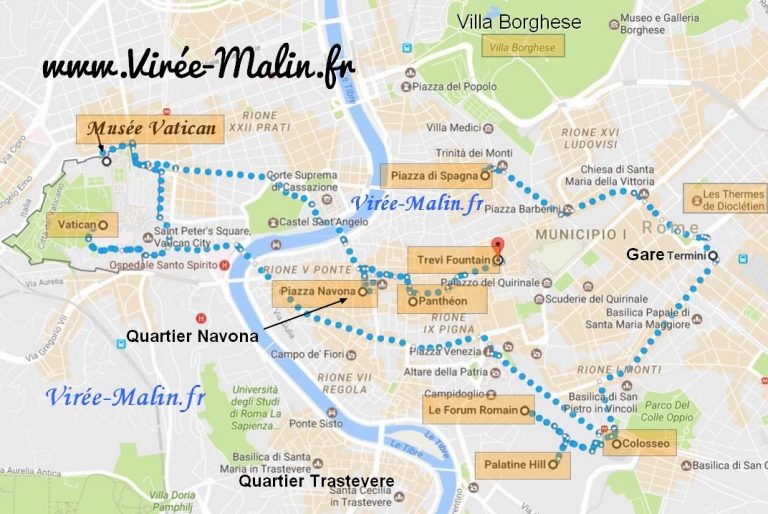 Visiter Rome en 2, 3 ou 4 jours ? Que faire à Rome ? Virée-Malin.fr