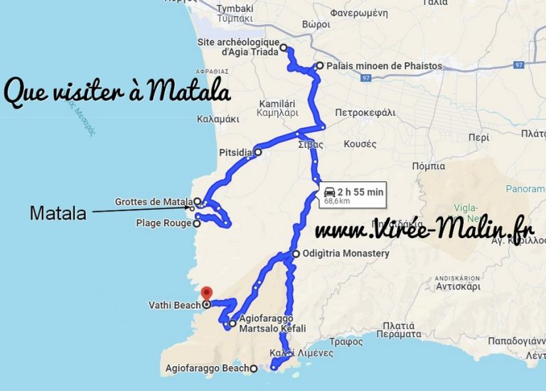 Que faire à Matala, où dormir à Matala et combien de nuits ? Virée-Malin.fr