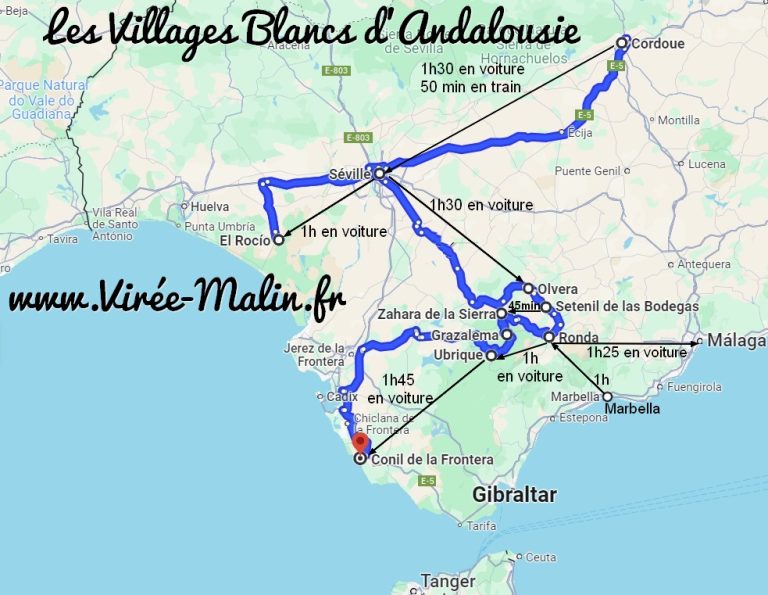 Visiter villages blancs Andalousie et où dormir ? Conseils - Virée-Malin.fr